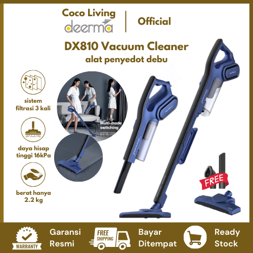 Jual DEERMA - DX810 Hand-held Portable Vacuum Cleaner 2-in-1 Penyedot ...
