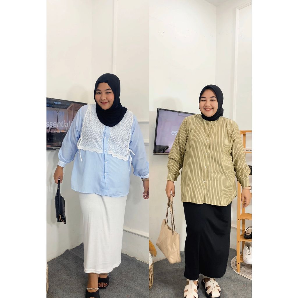 Jual AKAVI - UZYE SKIRT KNIT SUPER JUMBO ROK BIGSIZE BAWAHAN OVERSIZE ...