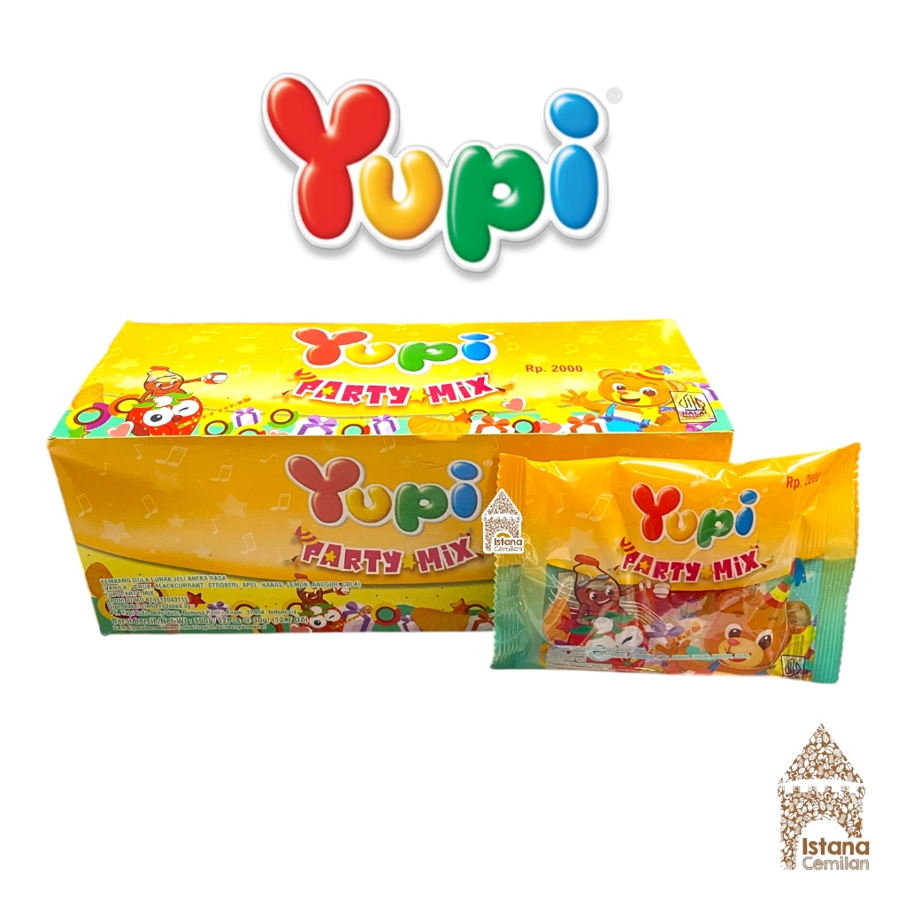 Jual Yupi Party Mix Permen Jeli Gummy PACK (isi 12 pcs) | Shopee Indonesia