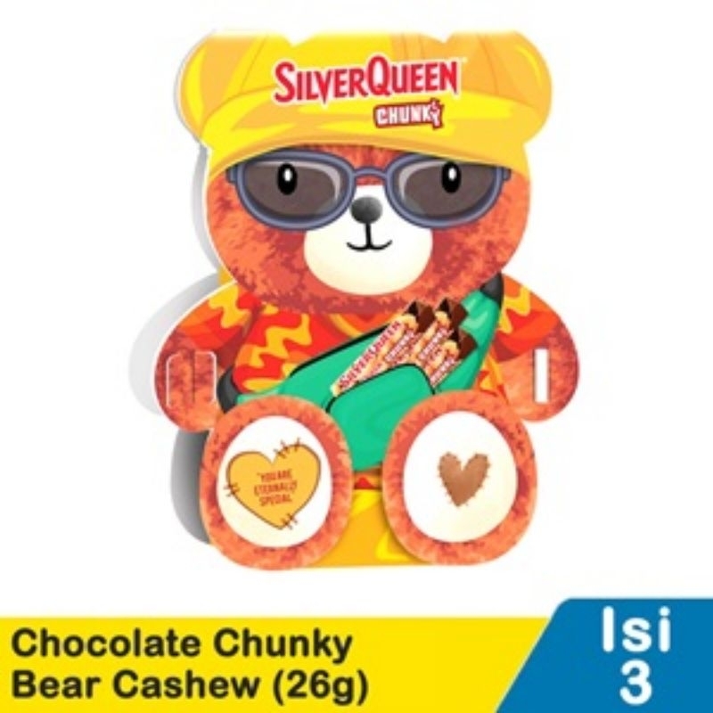 Jual Silver Queen Mini Chunky Cashew Special Edition Valentine Beruang ...