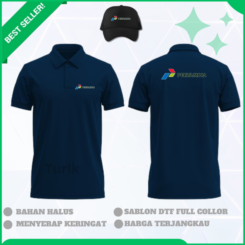 Jual Baju Pertamina Baju Polo Shirt Pertamina Custom Polo Halus ...