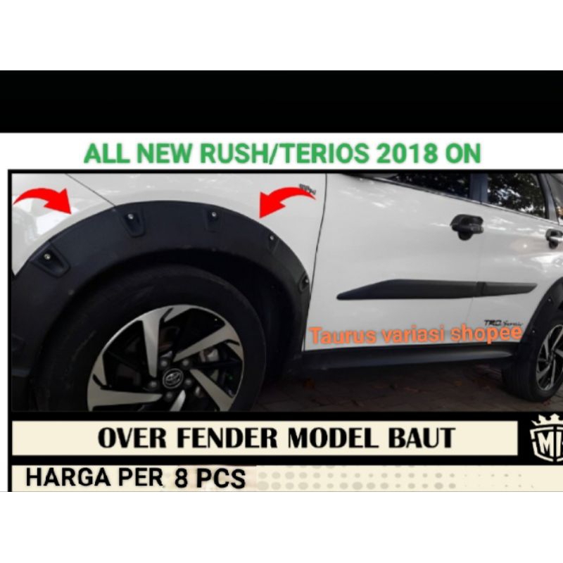 Jual Over fender/List Lis Spakbor Mobil All New Rush/Terios 2018/2017 ...