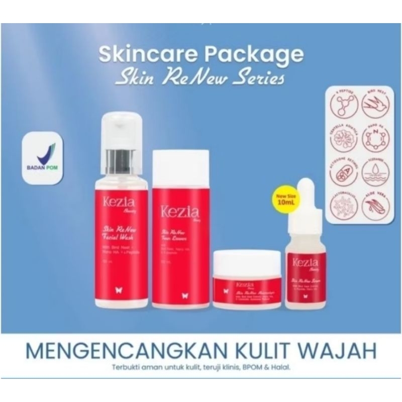 Jual KEZIA NEW WHITENING PACKAGE SERIES Paket Glowing Lengkap dengan Formula Baru | Shopee Indonesia