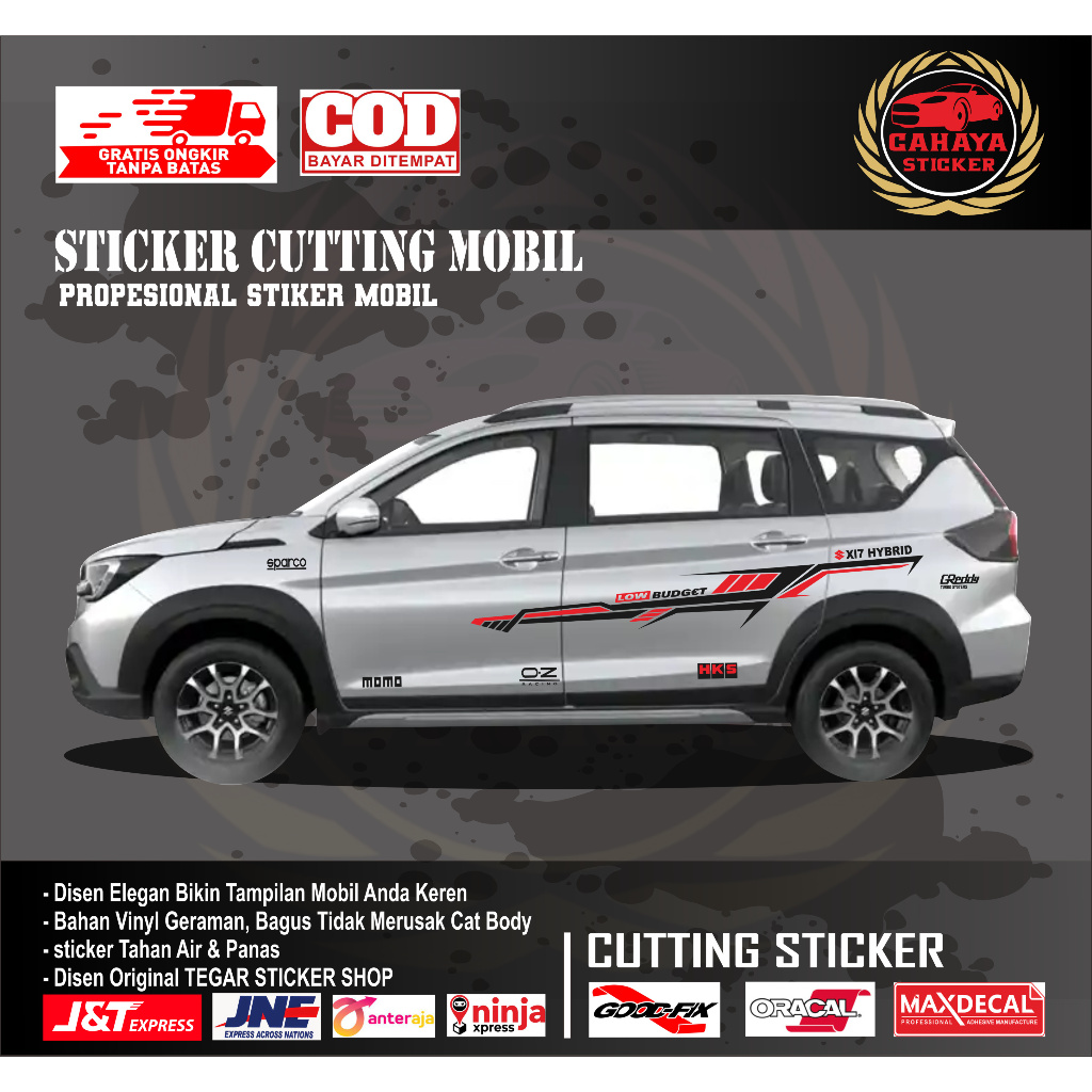 Jual sticker mobil xl7 hybrid sticker mobil suzuki xl7 hybrid sticker ...