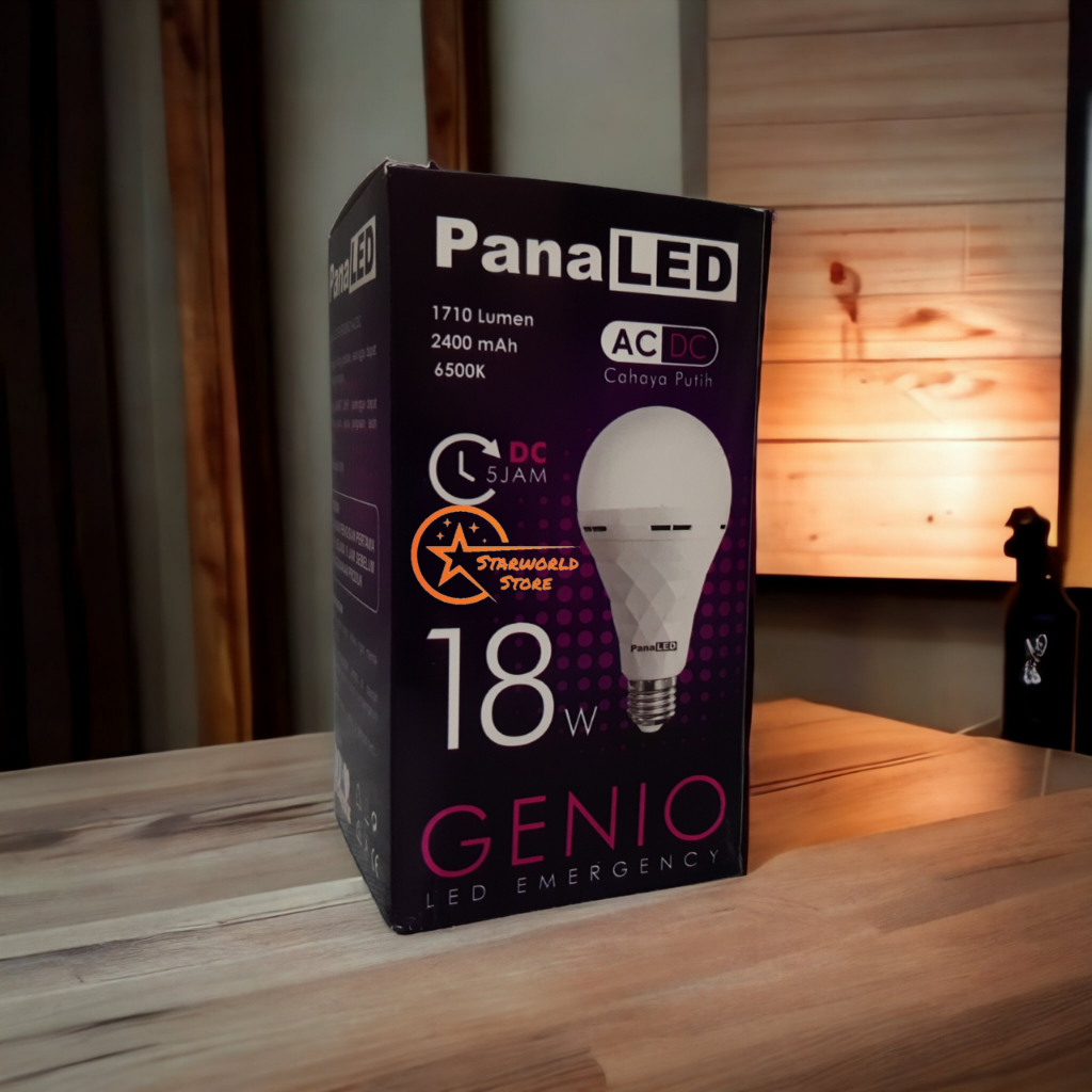 Jual Lampu LED Emergency Panaled Genio 9W 12W 18W / PANALED GENIO Lampu ...