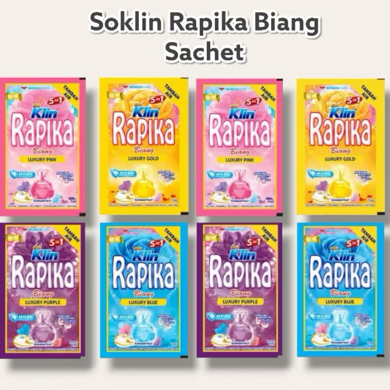 Jual Rapika Biang 12 Sachet 7ml - Rapika Biang Pewangi Pakaian | Shopee ...