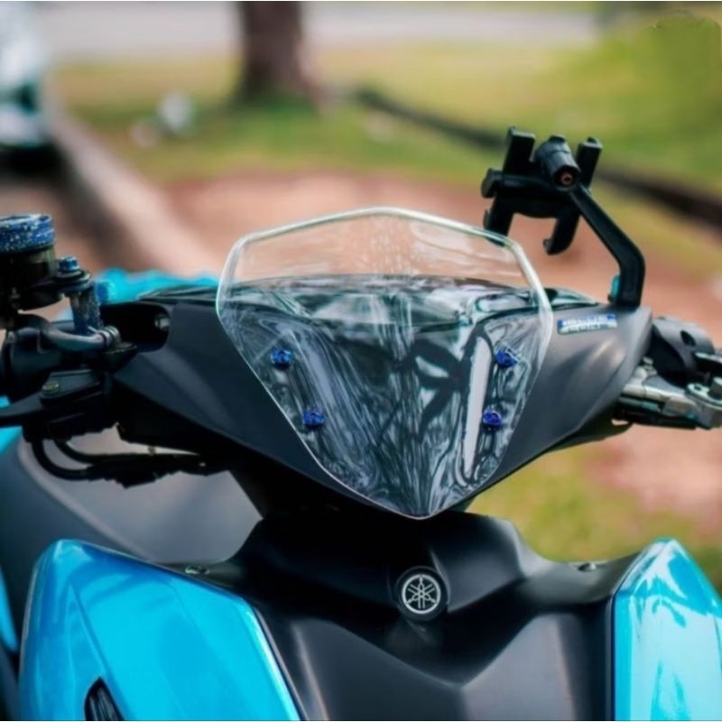 Jual VISOR VARIASI AEROX NEW AEROX OLD MODEL STANDAR PLUS BAUT CNC 4 ...