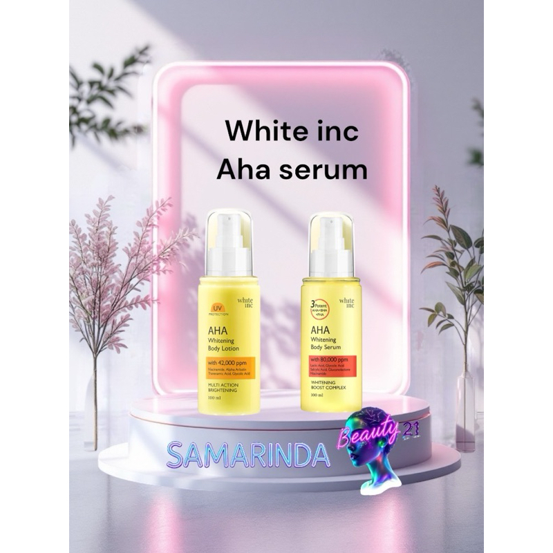 Jual WHITEINC AHA Body Serum & Body Lotion to Whitening & Moisturising ...