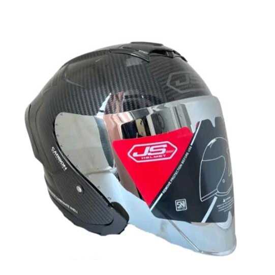 Jual HELM JS ARMOR CARBON PREMIUM ORIGINAL / HELM HALF FACE PRIA WANITA ...