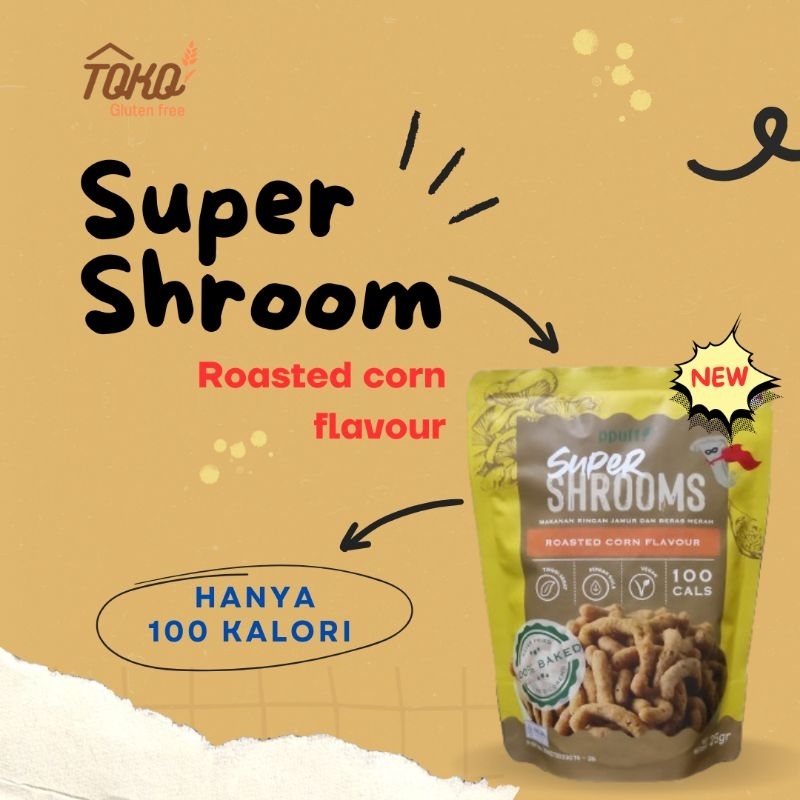 Jual Ppuff Super Shroom Gluten Free Snack Vegan Healthy Diet Special ...