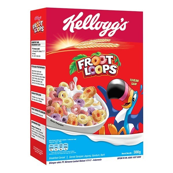 Jual Kelloggs Froot Loops Cereal / Sereal Froot Loops Kelloggs - 300 ...