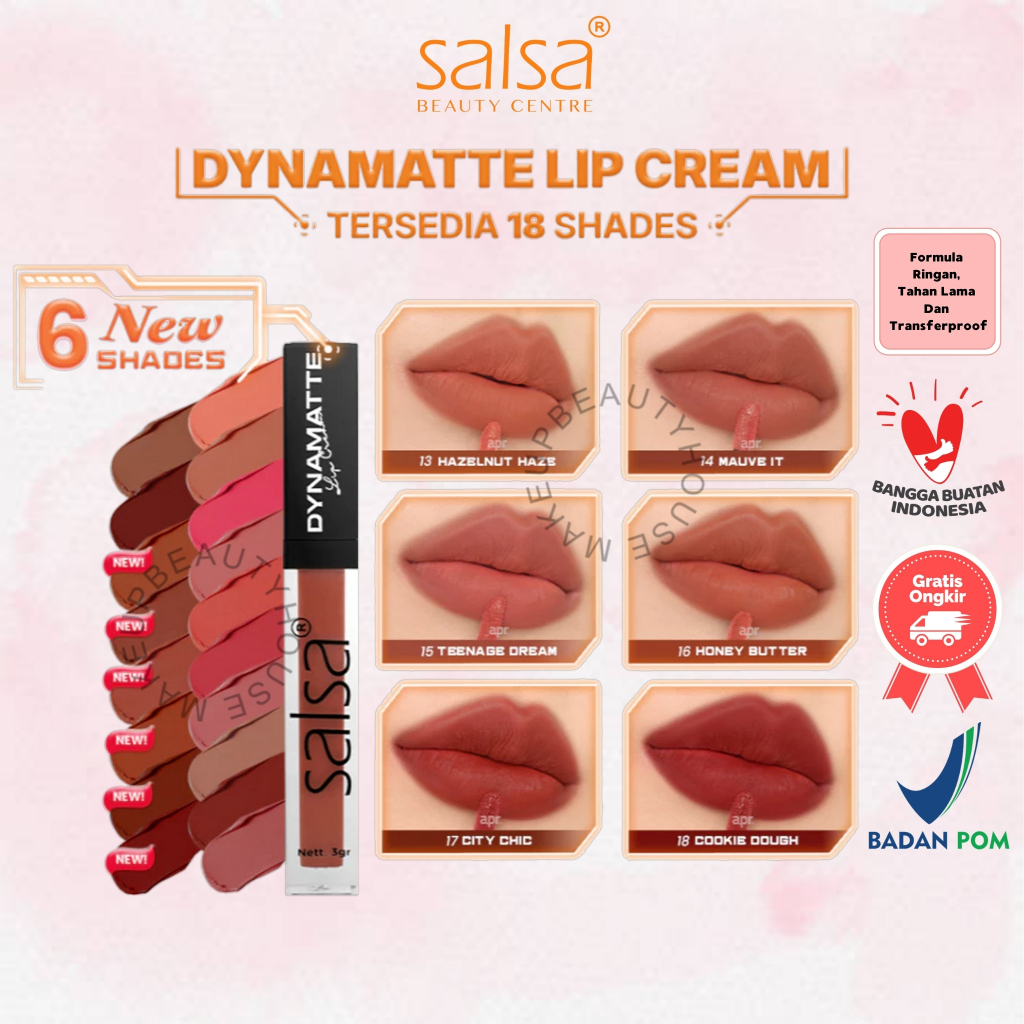 Jual SALSA Dynamatte Lip Cream | Matte Lip Cream | Shopee Indonesia