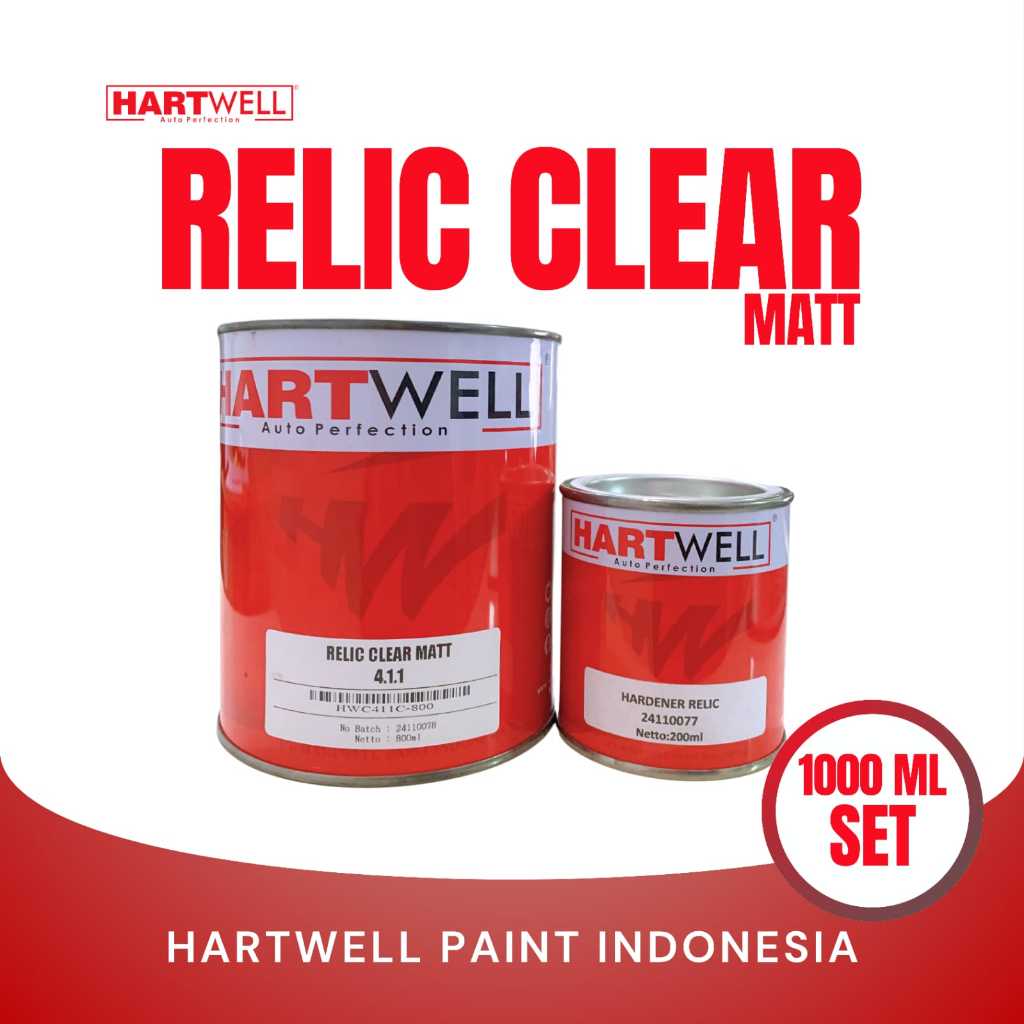 Jual Hartwell Relic Clear Semi Doff 4:1 1L (Varnish Mobil / Motor) 1000 ...