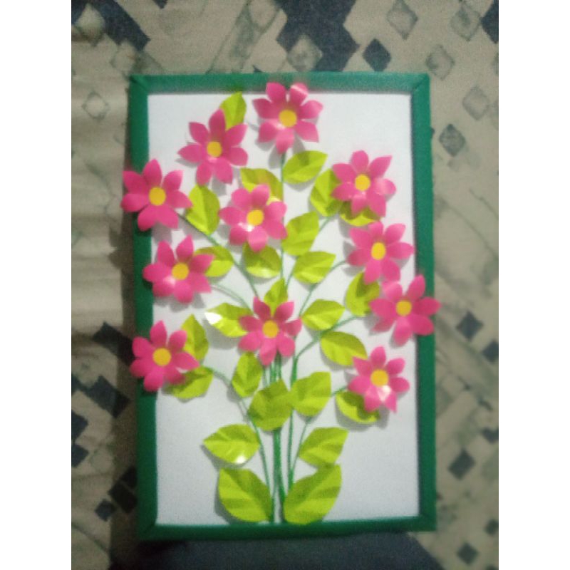Jual Prakarya Hiasan Dinding Bunga Kertas Origami Shopee Indonesia