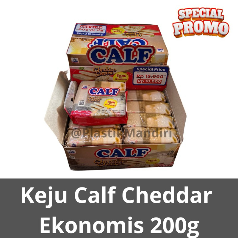 Jual Calf Keju Cheddar 200gr Enak dan Ekonomis | Shopee Indonesia