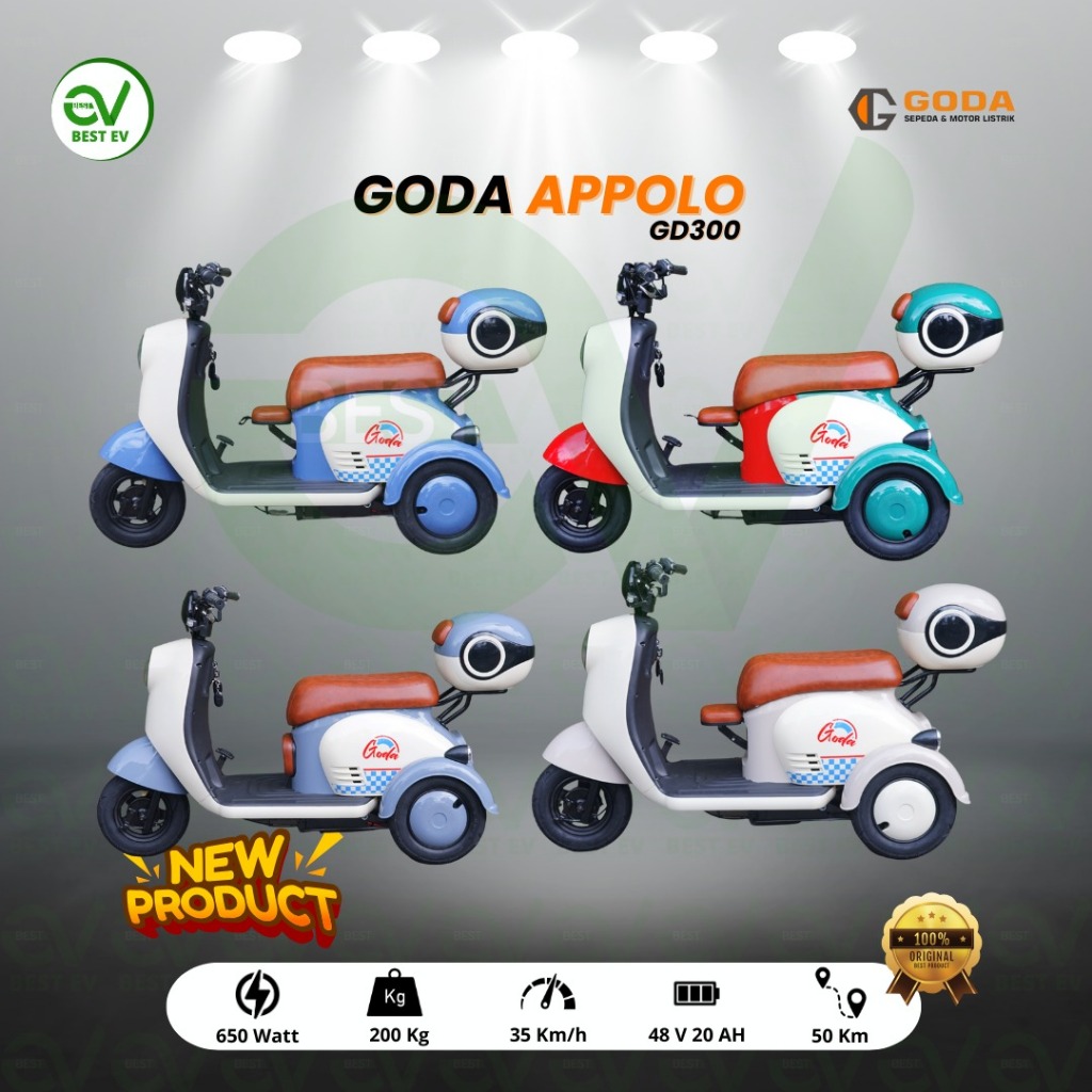 Jual Sepeda Listrik GODA TYPE APOLO 300 | Shopee Indonesia
