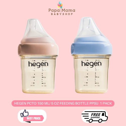 Jual HEGEN PCTO 150 ML 5 OZ FEEDING BOTTLE PPSU 1 PACK | Shopee Indonesia