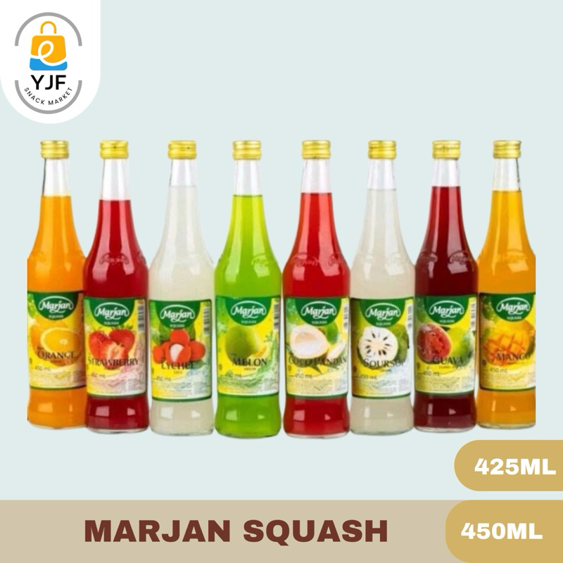 Jual Marjan Squash Sirup Marjan Botol Plastik / CocoPandan Sirup ...