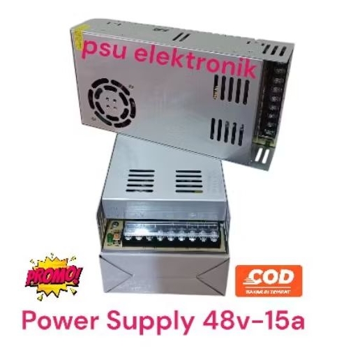 Jual Power Supply PSU 48V 15A High Quality, 48 Volt 15 Ampere Cooling ...