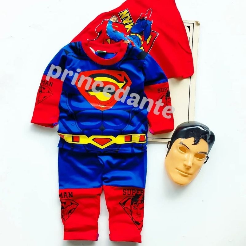 Jual BAJU SUPERMAN ANAK LENGAN PANJANG SAYAP SETELAN | Shopee Indonesia