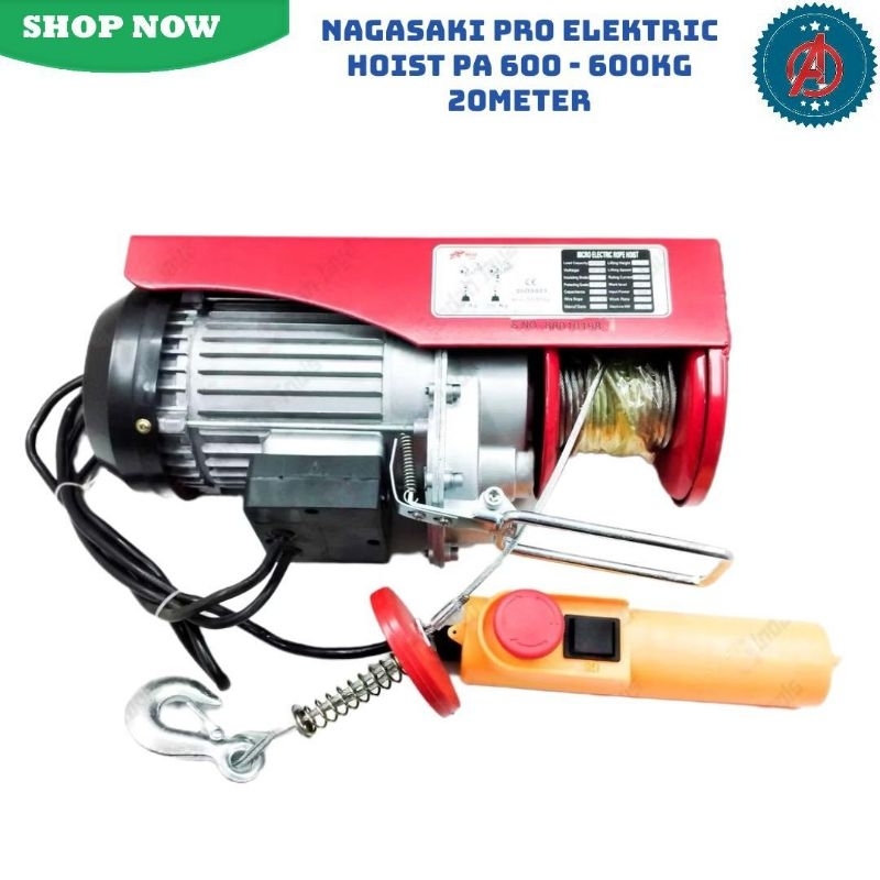 Jual Nagasaki Pro Electric Hoist PA 600 - 600 Kg 20 Meter - Mini ...