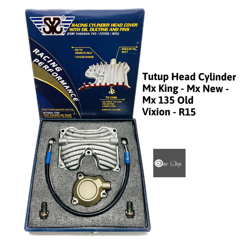 Jual COVER HEAD / TUTUP HEAD SET SYS RACING YAMAHA Y15 LC135 PNP MX ...