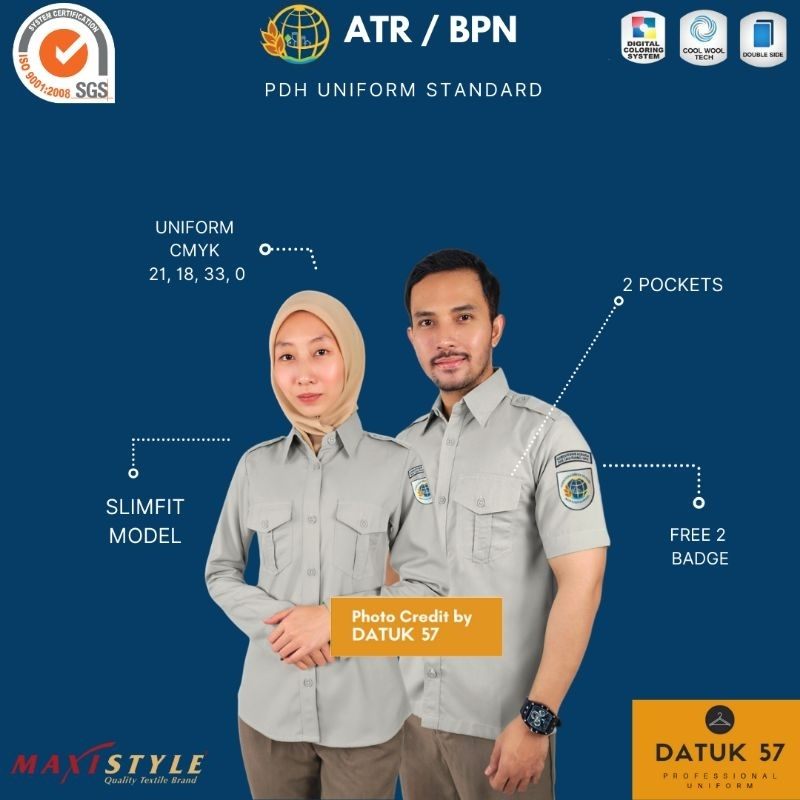 Jual Original Premium by Datuk 57 : Seragam Atasan Kemeja PDH ...