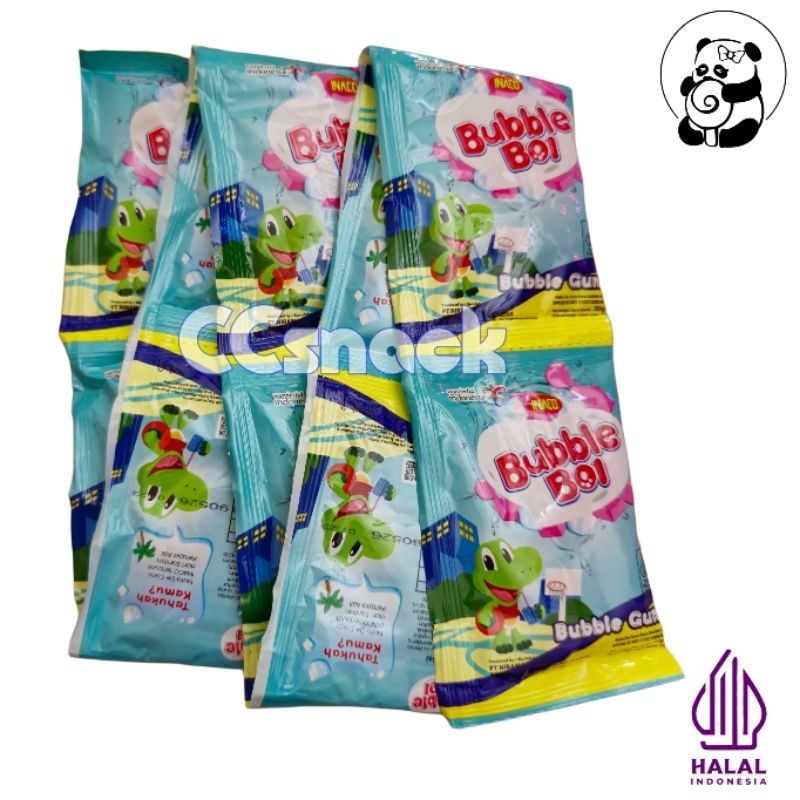 Jual INACO BUBBLE BOI BUBBLE GUM RENCENG ISI 10 | Shopee Indonesia