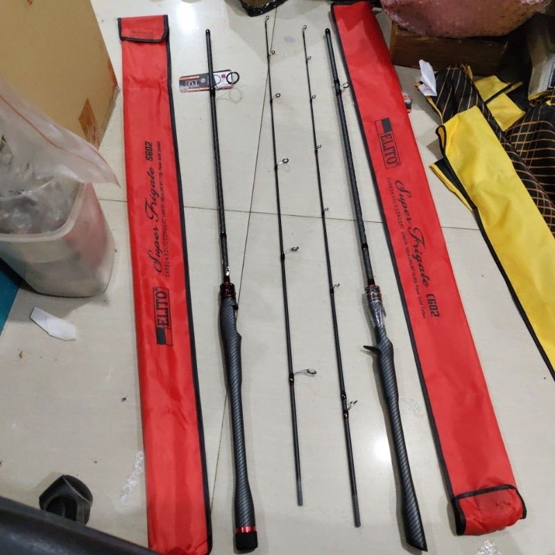 Jual joran pancing elito super frigate 165 180 solid carbon ring fuji ...