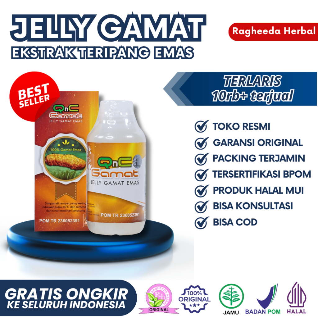 Jual QnC Jelly Gamat Original 100% - Jely Gamat Asli - Jeli Gamat Ori ...