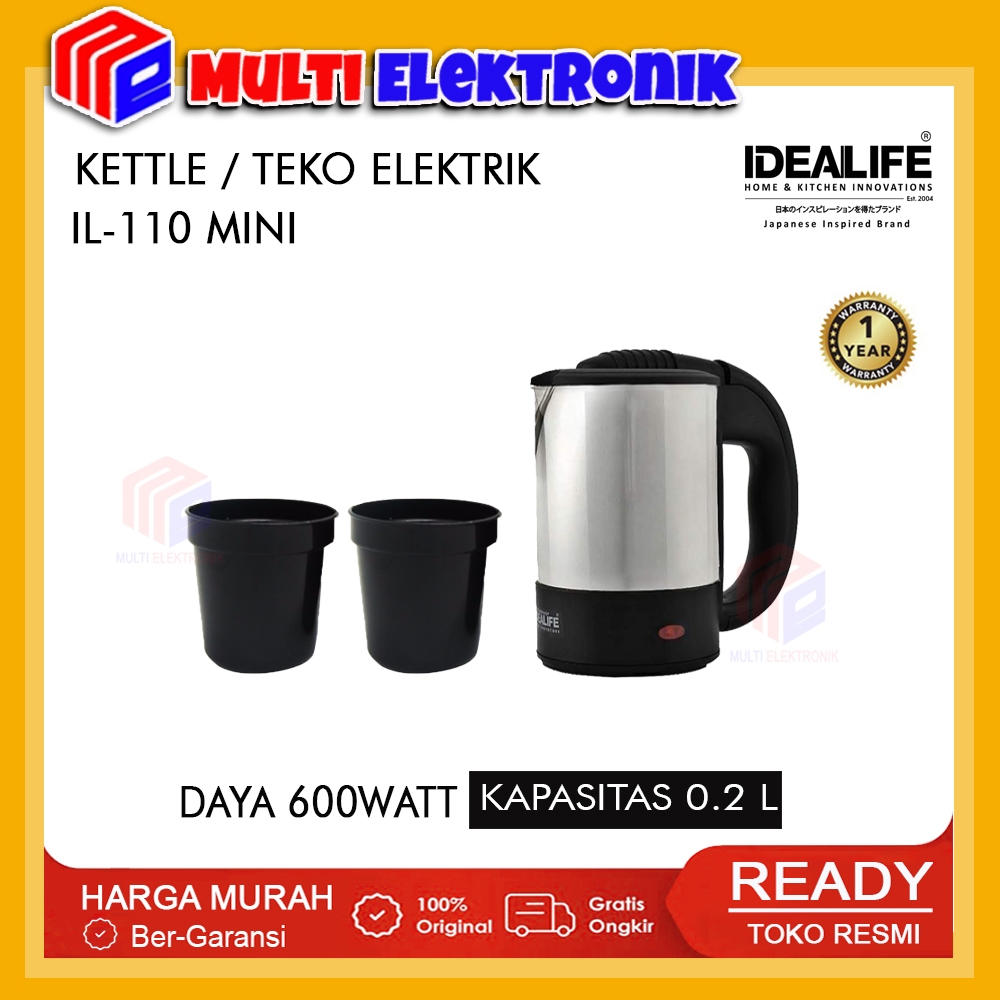 Jual Idealife Electric Kettle IL110 Mini - Teko Listrik Mini Kapasitas ...