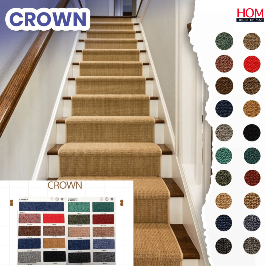 Jual [HOM RUGS] Karpet Crown Polos Meteran / Sajadah / Mushola / Masjid ...