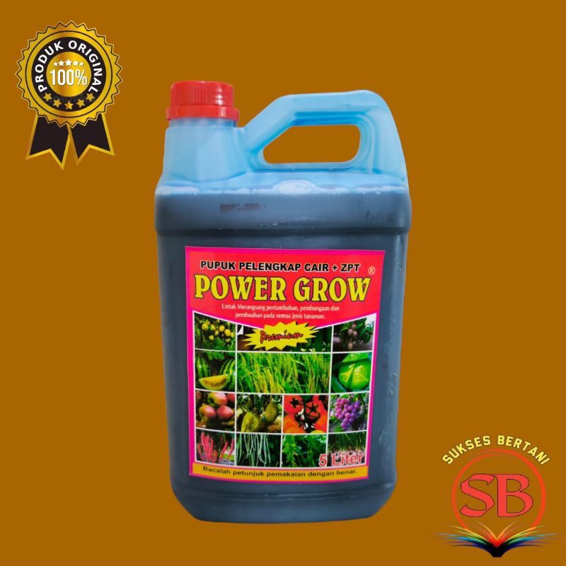 Jual PUPUK PELENGKAP CAIR + ZPT POWER GROW - 5 LITER | Shopee Indonesia