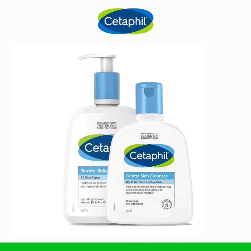 Jual Cetaphil Gentle Skin Cleanser 500ML 237ML Cethapil Facial Wash ...