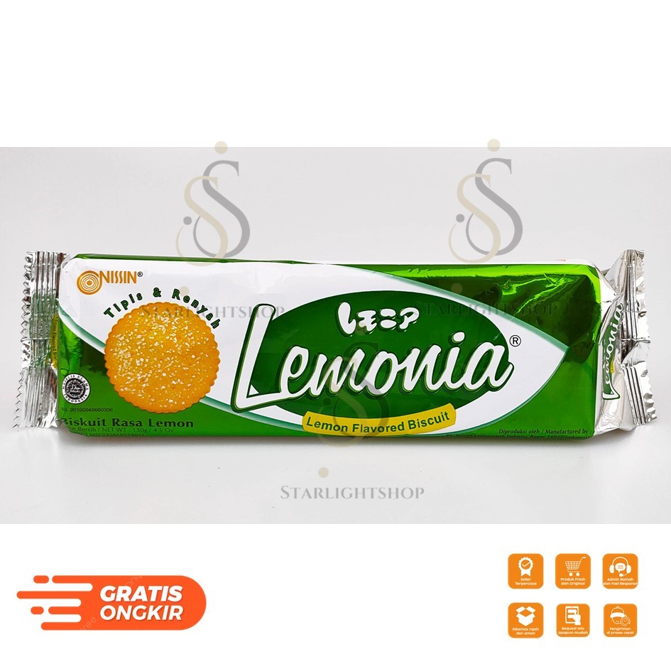 Jual NISSIN BISKUIT LEMONIA 130 GRAM / LEMONIA COOKIES 139gr | Shopee ...