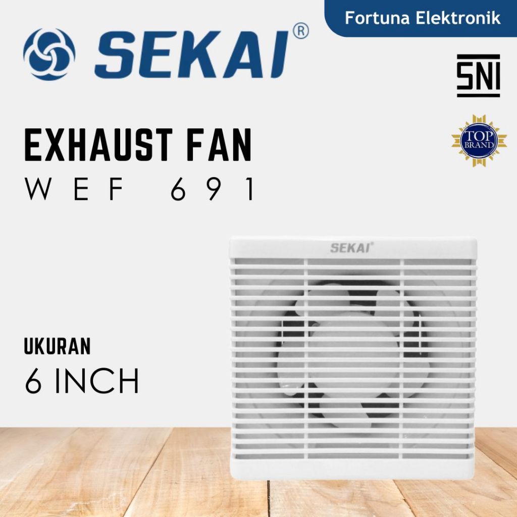 Jual Sekai Exhaust Fan Kipas Angin Hexos Dinding 6 Inch WEF - 691 15 cm | Shopee Indonesia