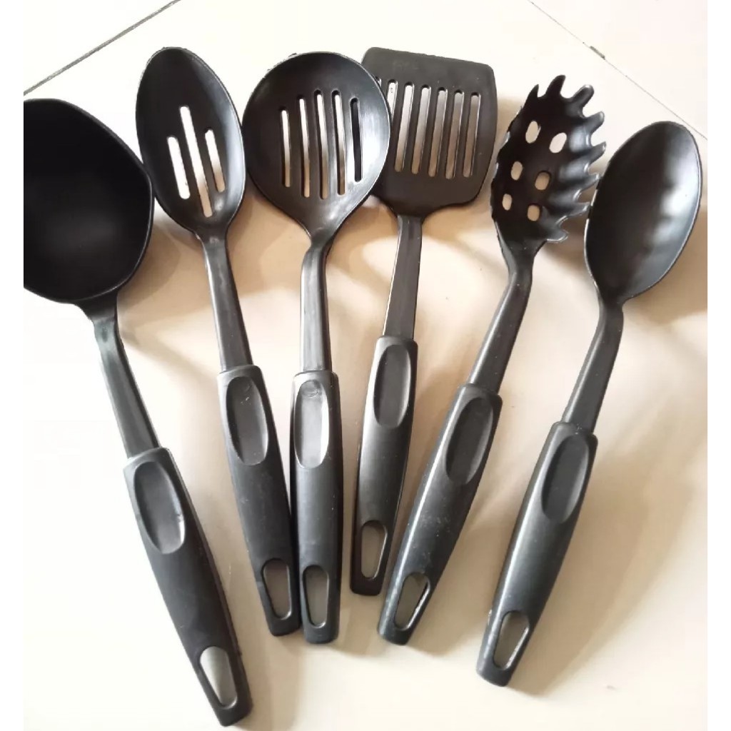 Jual SPATULA KITCHEN SET 6IN1 ALAT MASAK COOKING SUTIL SODEK PLASTIK ...