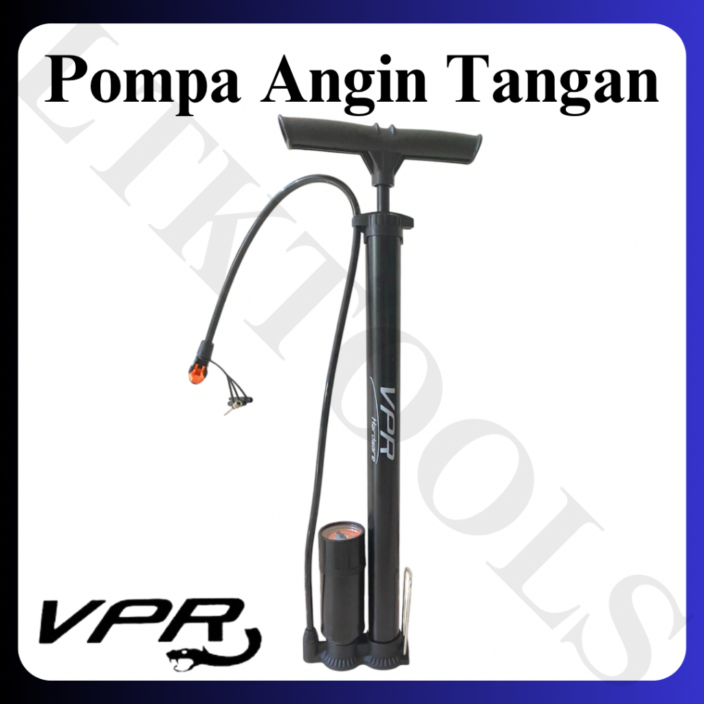 Jual Pompa Angin Tangan Hitam/ Pompa Ban Sepeda Motor Bola Balon ...