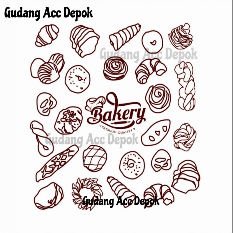 Jual OPP ROTI BAKERY TEBAL 03 MICRON / PLASTIK OPP LEM MOTIF BAKERY ...