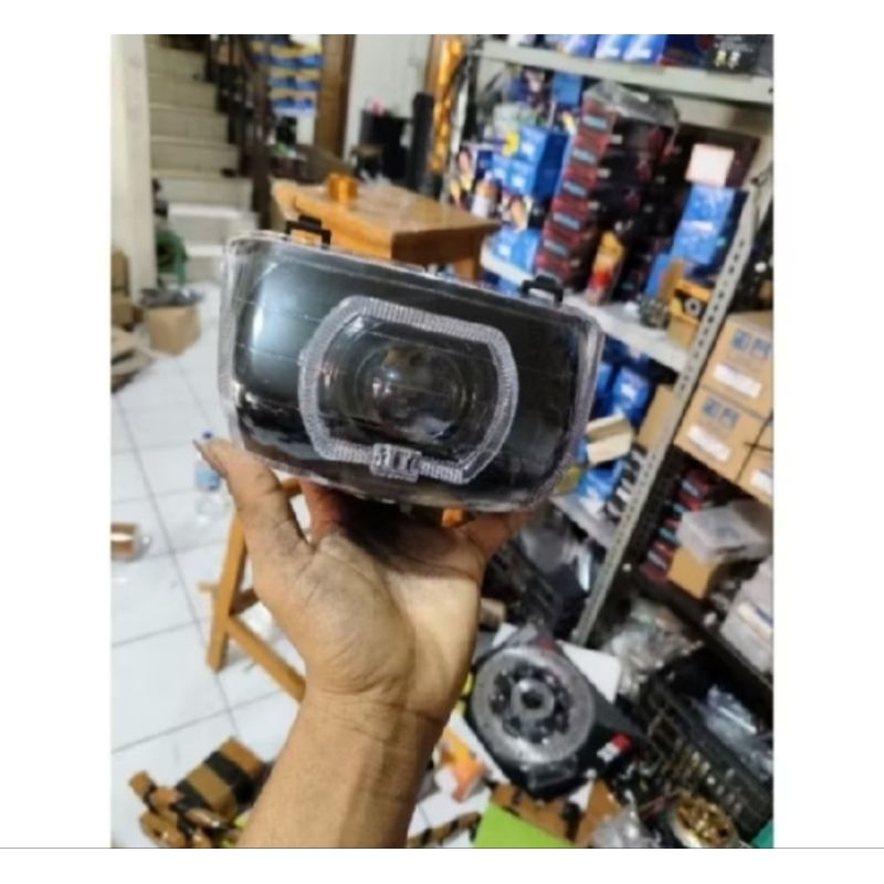 Jual Kedok Lampu Depan Supra X 110 Lama Set Lampu Biled Ala Ala 3.5 ...