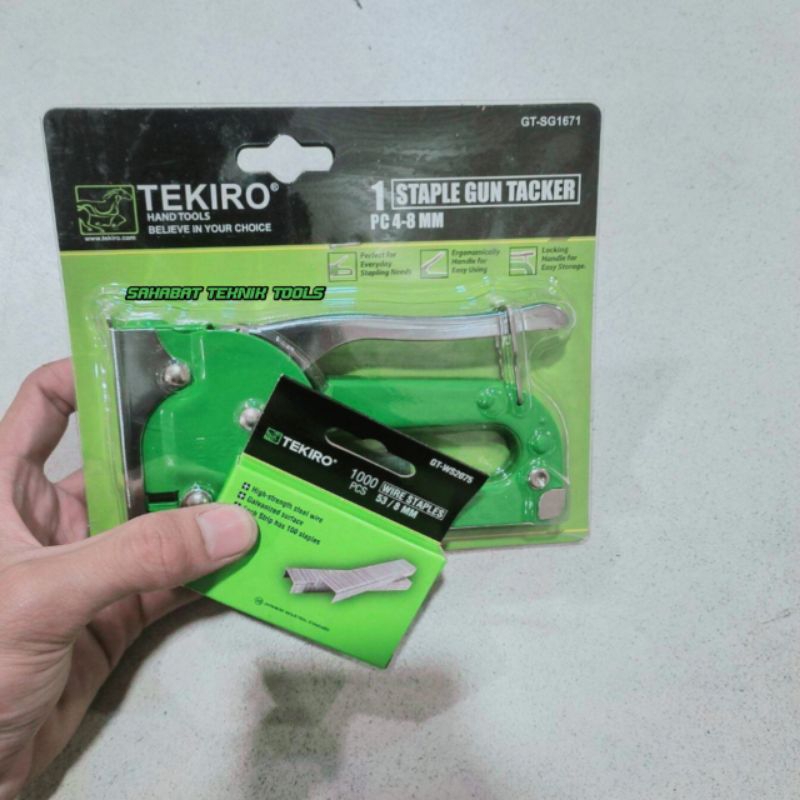 Jual Tekiro Tembakan Staples Standar / Staple Gun Tracker Satu Set ...