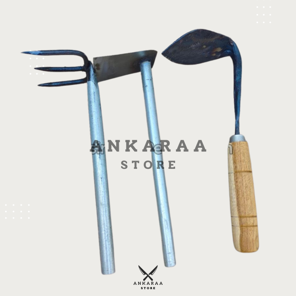 Jual Paket Hemat Alat Berkebun 3 pcs - Cangkul Mini, Garuk Mini, Kored ...