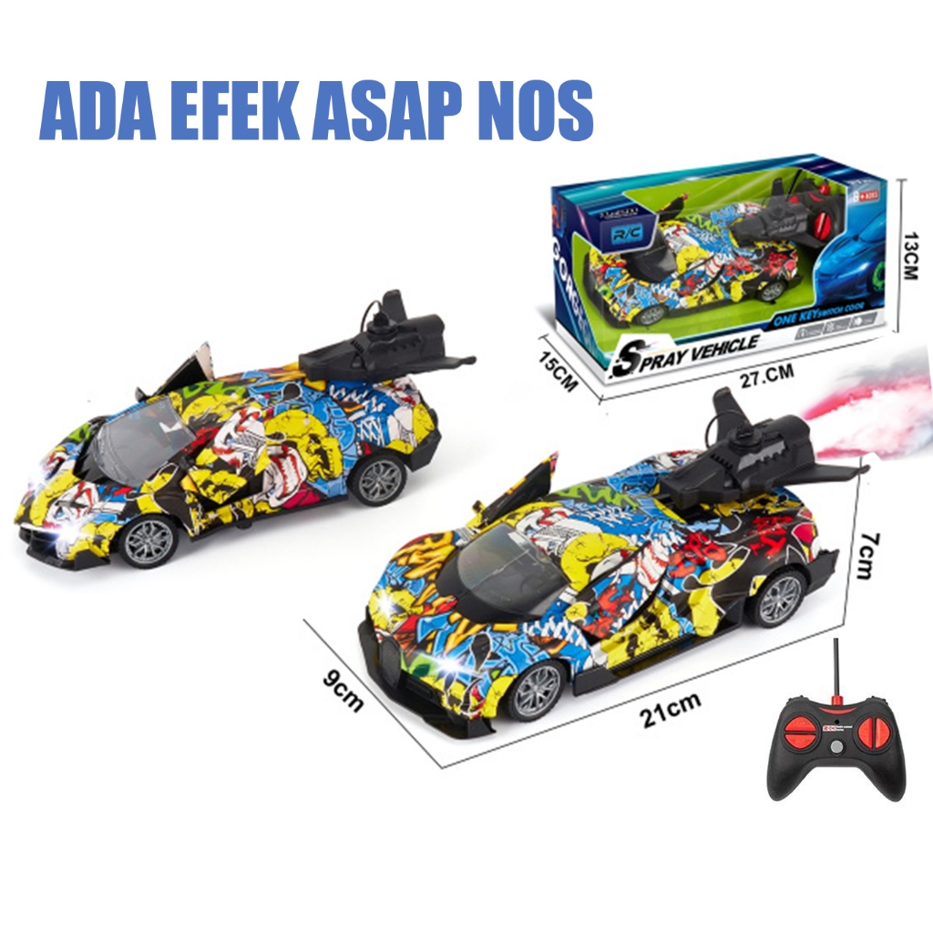 Jual Mainan RC Sport Car Spray Vehicle / Remote Control Mobil Racing ...