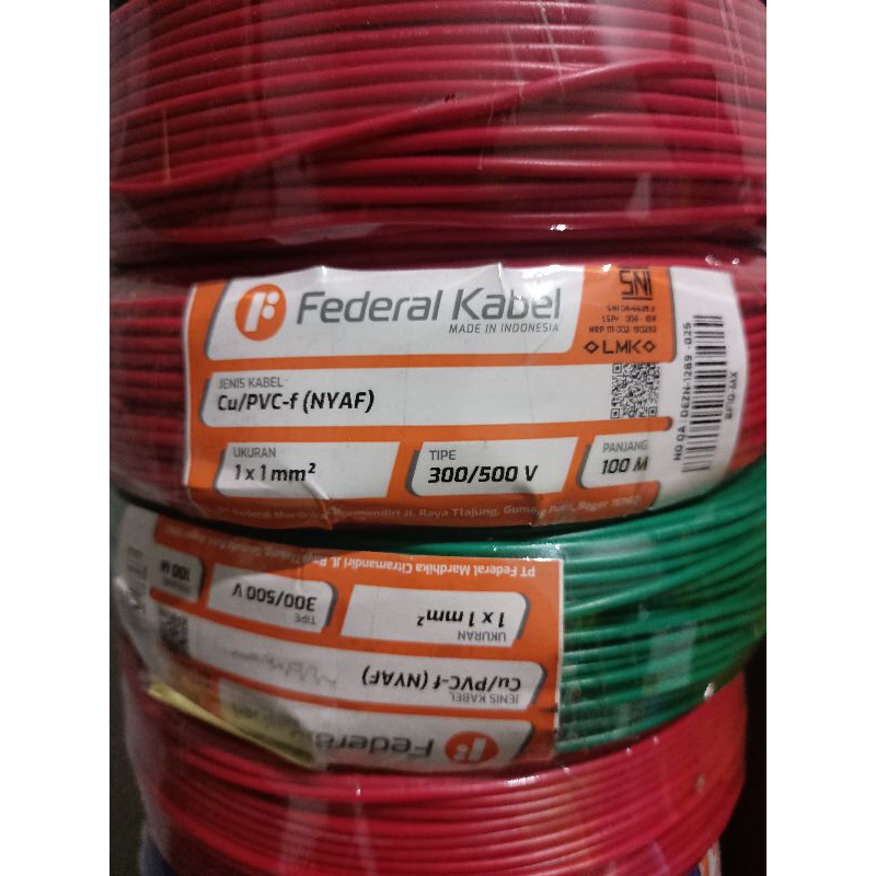Jual kabel federal NYAF 1x1(100m) | Shopee Indonesia