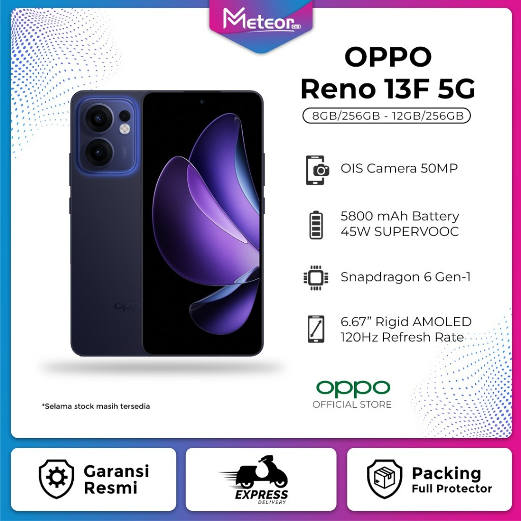 Jual Oppo Reno 13F 5G 8/256 & 12/256 Garansi Resmi [BISA INSTANT AREA ...