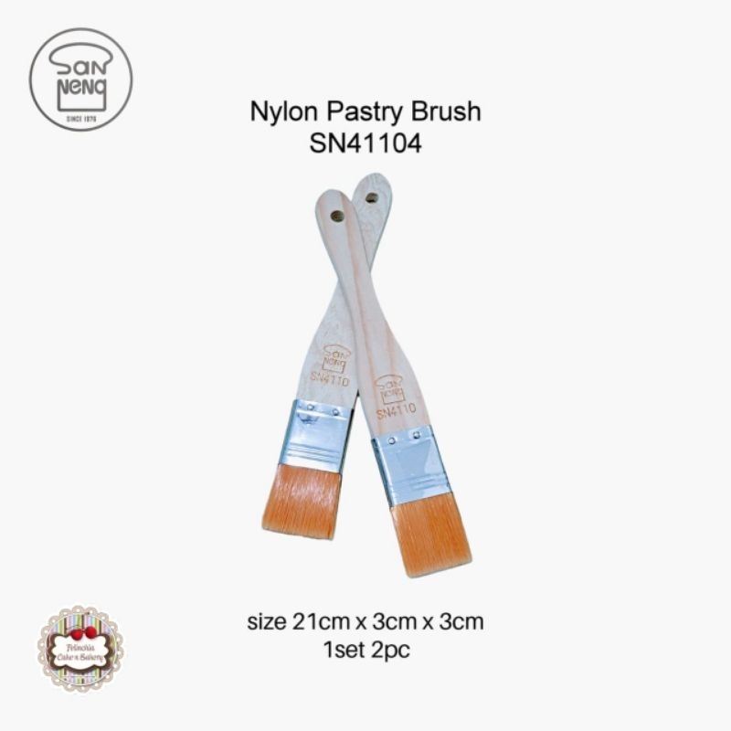 Jual ALAT KUAS ROTI KUE SANNENG SN41104 1SET 2PC NYLON PASTRY BRUSH ...