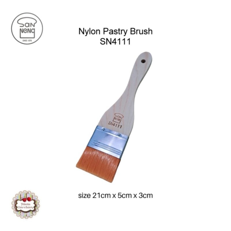 Jual ALAT KUAS KUE ROTI SANNENG SN4111 NYLON PASTRY BRUSH IMPORT ...