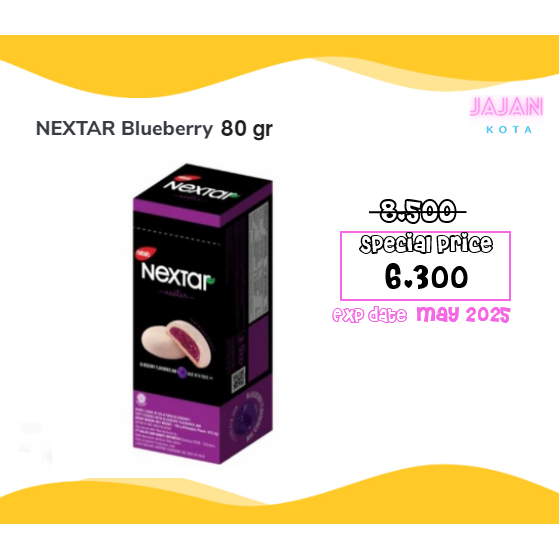 Jual NEXTAR Blueberry 80 g (8 x 10 g) | Shopee Indonesia