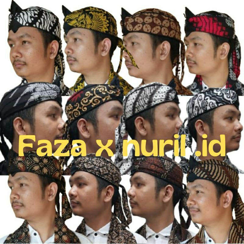 Jual Ikat Kepala Topi Tradisional Sunda Jawa ukuran Dewasa All size ...