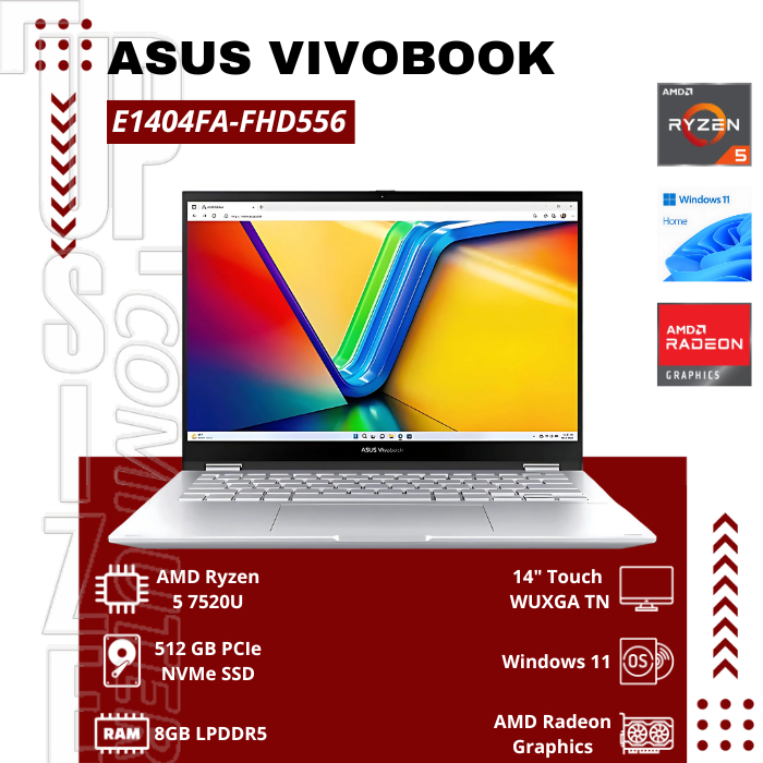 Jual ASUS Vivobook E1404FA-FHD556 | Shopee Indonesia